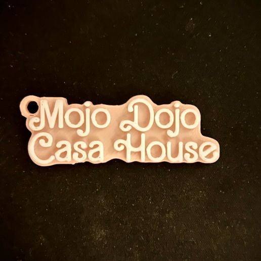 🏠 Mojo Dojo Casa House Keychain・Free STL File for ・Cults