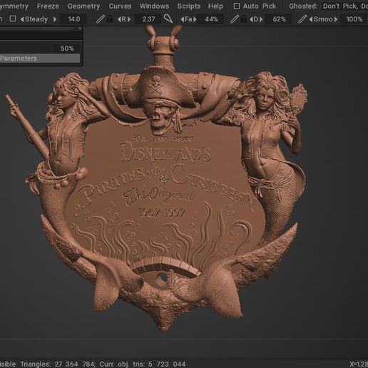 🏴‍☠️ Disney Pirates of the Caribbean 3D Printable Plaque・ 3D File for ...