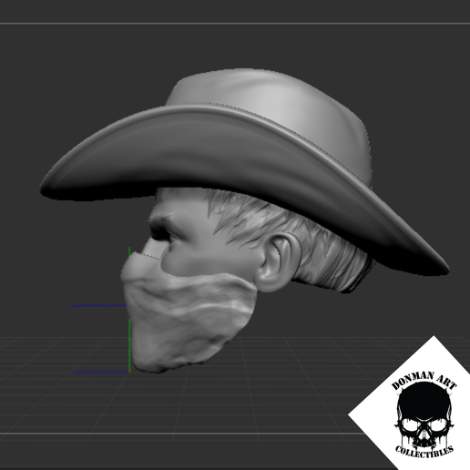 Bandit - Head for 6 inch action figures・ STL File for ・Cults