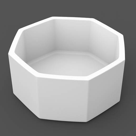 🥣 Octagon Bowl・ 3MF File for 3D printing・Cults