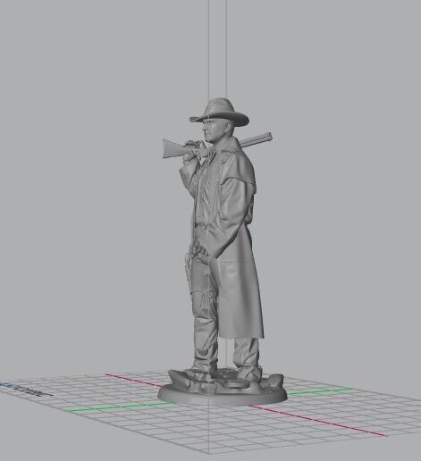 🤠 Cowboy STL Miniature | Wild West 3D Printing Model | Cowboy with ...