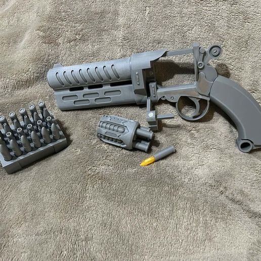 🔫 DZ-25 "Grond" Slugthrower Blaster Pistol・ 3D File for 3D printing・Cults