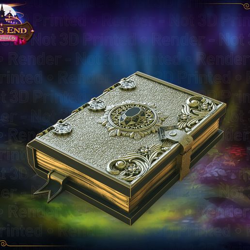 🪄 Wizard's Magic Tome Spell Card Holder - SUPPORT FREE!・ STL File for ・Cults