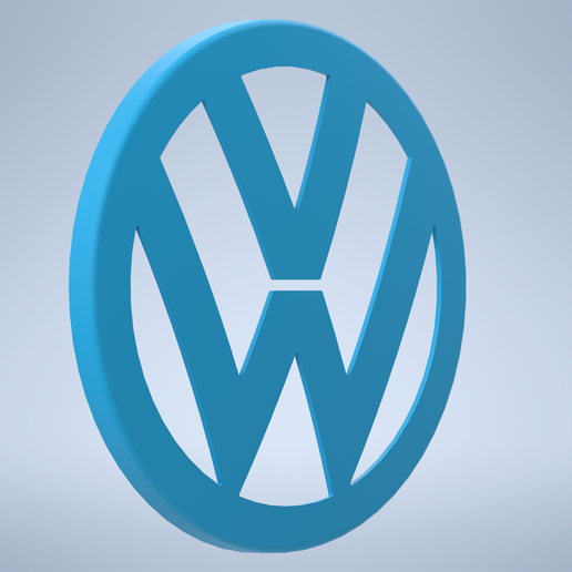 📛 125mm VW Badge・ STL File for 3D printing・Cults