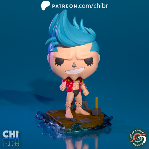 💬 Franky - One Piece・ STL File for 3D printing・Cults