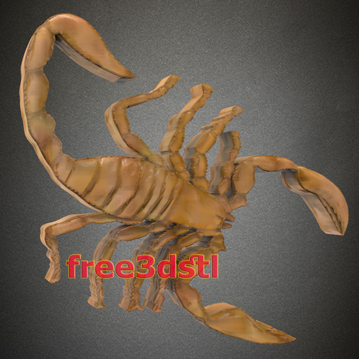 🐉 Skorpion 3D STL Model for CNC Router Engraver Carving Machine Relief ...