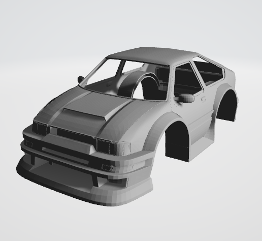 STL file AE86 Tooned: Printable RC Hull 🐚 (OBJ)・3D printable model to ...