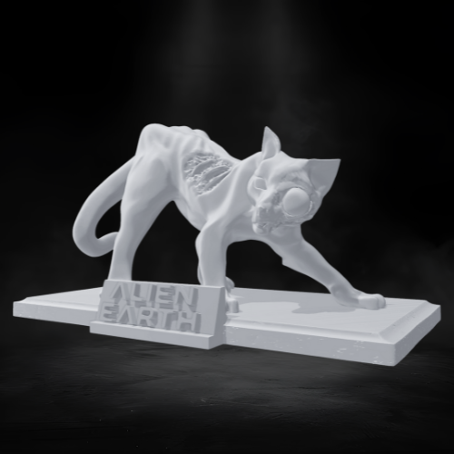 👽 Alien Earth Cat T.Ocellus・ 3D File for 3D printing・Cults