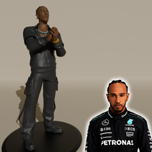 🏛️ Lewis Hamilton SKIN FORTNITE FIGURE・ STL File for 3D printing・Cults