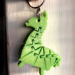 3D printable Fortnite inspired llama flex keychain・Cults