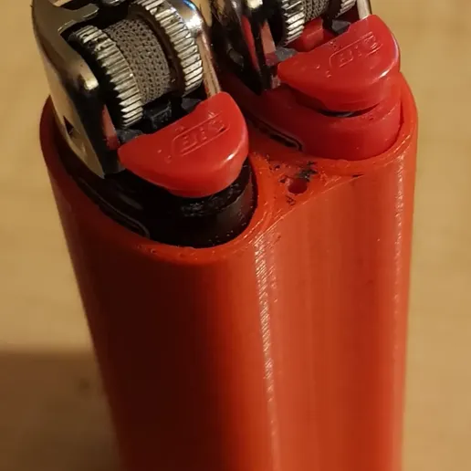 Archivo STL Estuche doble para encendedores Bic con portafogones 📱 ・Modelo para descargar y ...