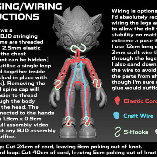 🦔 VOLTEX - MOBIANZ BJD Sonic the Hedgehog Inspired Ball Jointed Doll ...