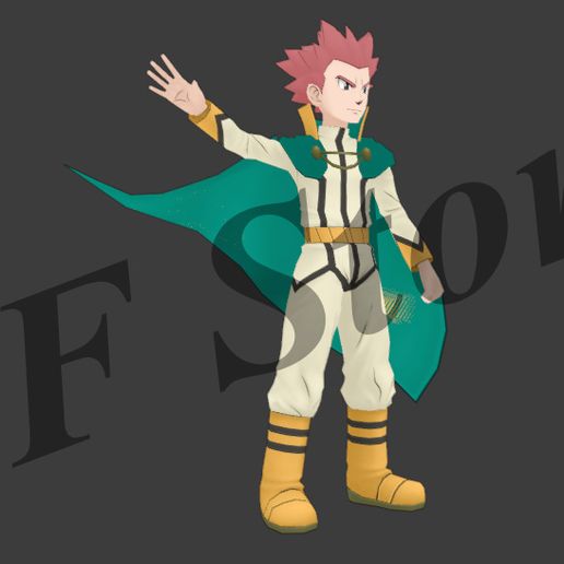 🐉 Pokemon Lance・ STL File for ・Cults