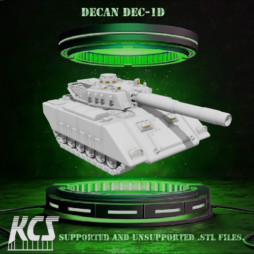 STL file Battletechnology Decan DEC-1D Tank 🪖 ・3D printer model to ...