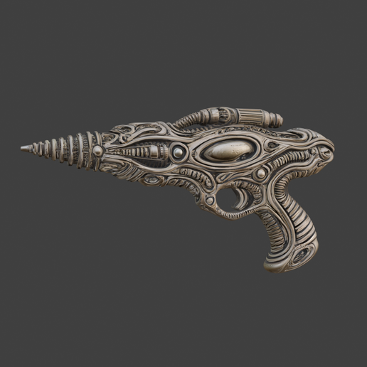 👽 Alien Ray Gun・ STL File for 3D printing・Cults