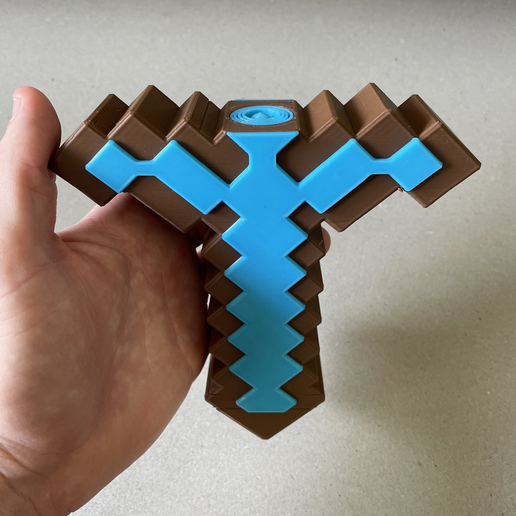 🗡️ Minecraft Sword STL – Pixel Block Sword 3D Print File – Gamer ...