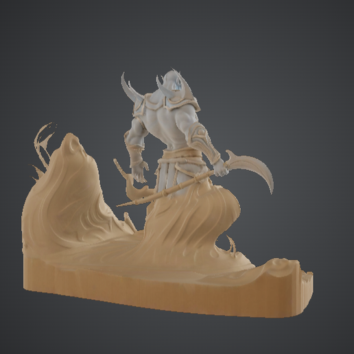 🏜️ Desert Warlord with Sand Elemental Base – Fantasy Scimitar Warrior ...