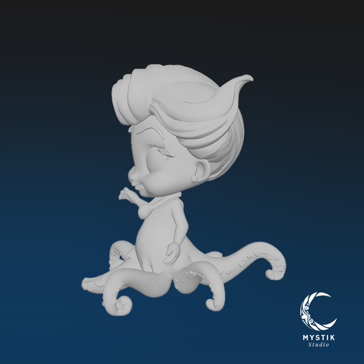 🦹 Ursula chibi - The most fabulous villain under the sea・ STL File for ...