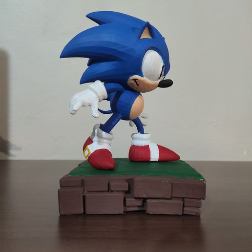 🎨 Sonic Figurine - Single Color 3D Print Model | Sonic the Hedgehog Fan ...