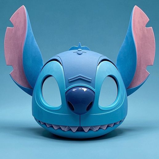 👽 Stitch Wearable Mask・ STL File for 3D printing・Cults