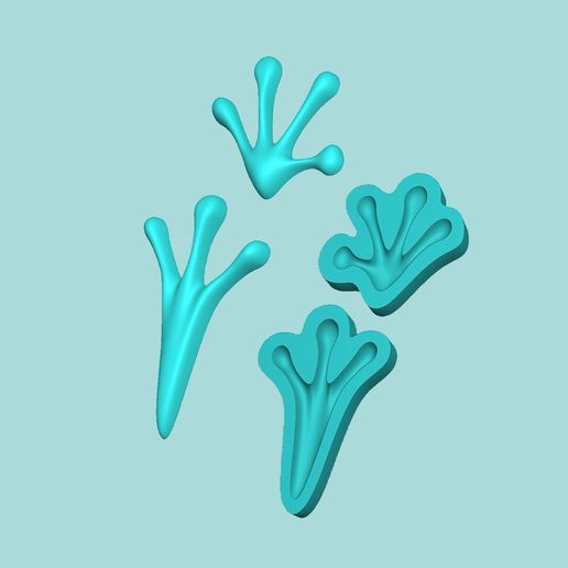 🐸 Frog Footstep - Silicone Mold -Template・ STL File for 3D printing・Cults
