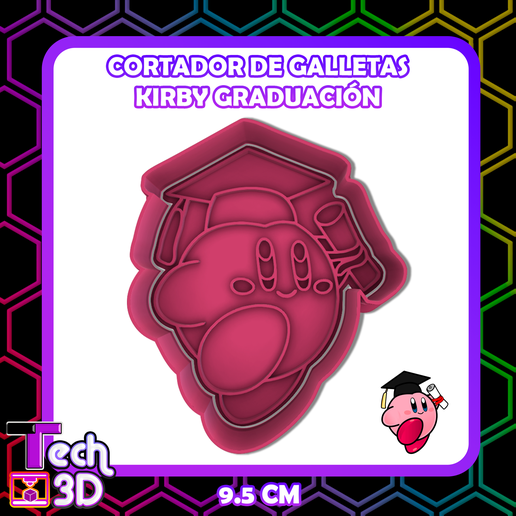 🎓 KIRBY GRADUATION COOKIE CUTTER / GRADUATED KIRBY COOKIE CUTTER・ 3D ...