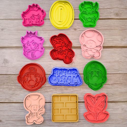 🍪 MARIO BROS COOKIE CUTTER・ STL File for 3D printing・Cults