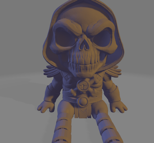 👾 Chibi Sitting Buddy Esqueletor・ STL File for 3D printing・Cults