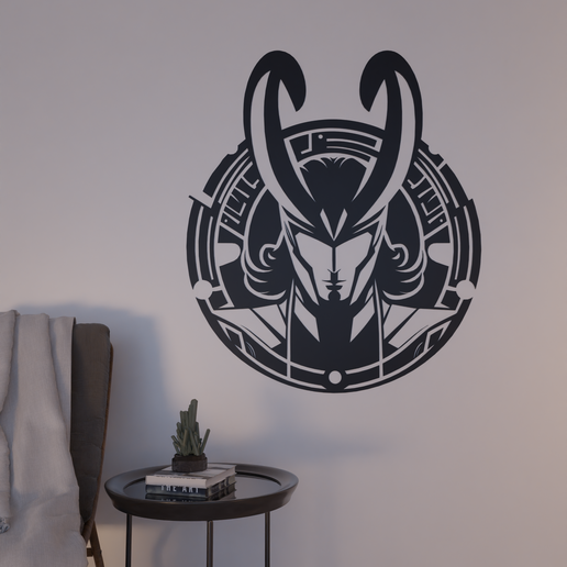 🎨 Loki 2d wall art Marvel wall decorations・Бесплатный STL для 3D-печать ...