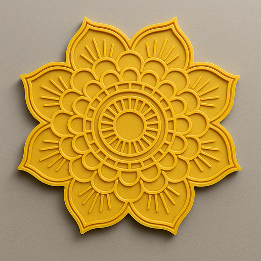 🍽️ MANDALA_2・ STL File for 3D printing・Cults