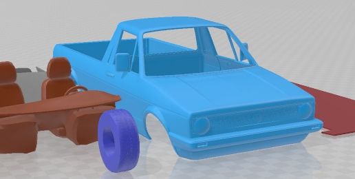 3D file Volkswagen Caddy Type 14 1982 Printable Car 🚗 ・Model to ...