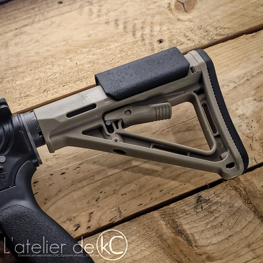 🔫 Airsoft FEER magpul MOE/CTR stock riser/cheek rest - 0.5" version ...