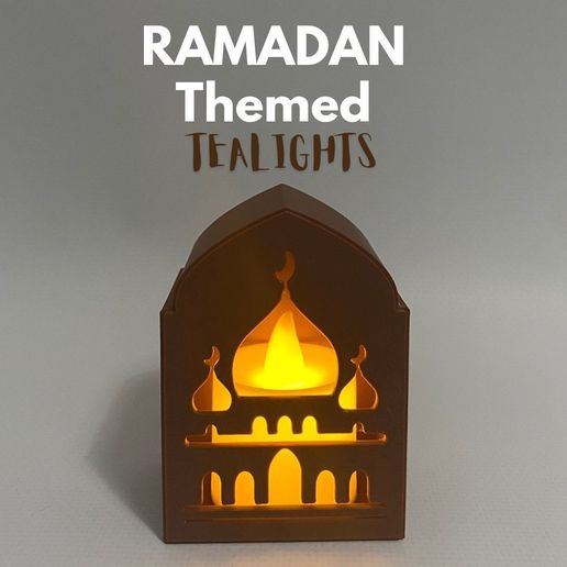 📦 Ramadan Themed TeaLights Box - No support 32 grams・ 3MF File for 3D ...