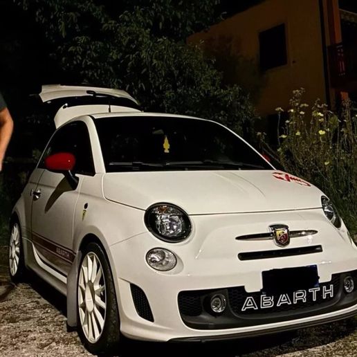 ⚽ Abarth 500 595 695 lettering honeycomb radiator grille・ STL File for ...