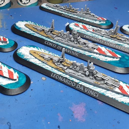 ️ Victory at Sea ship bases・Free STL File for 3D printing・Cults