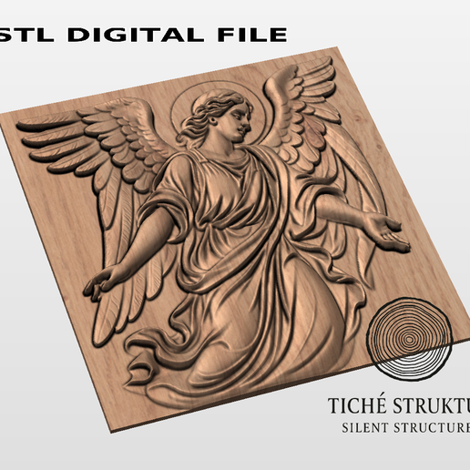 👼 Guardian Angel – Classical Style – 3D STL Model・ 3D File for 3D ...