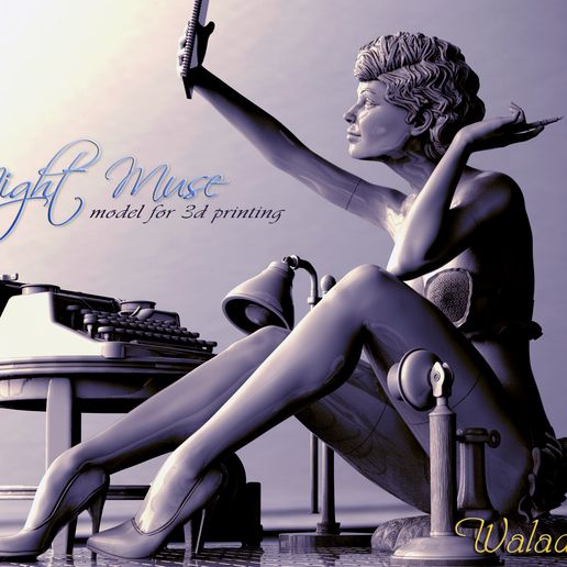 🎨 The Night Muse・ 3D File for 3D printing・Cults