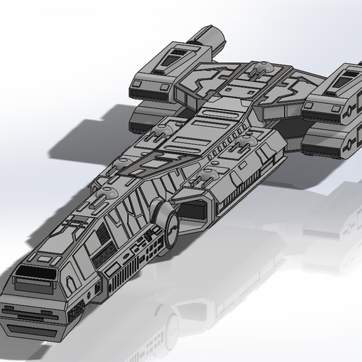 Corellian Frigate・Free 3D File for ・Cults
