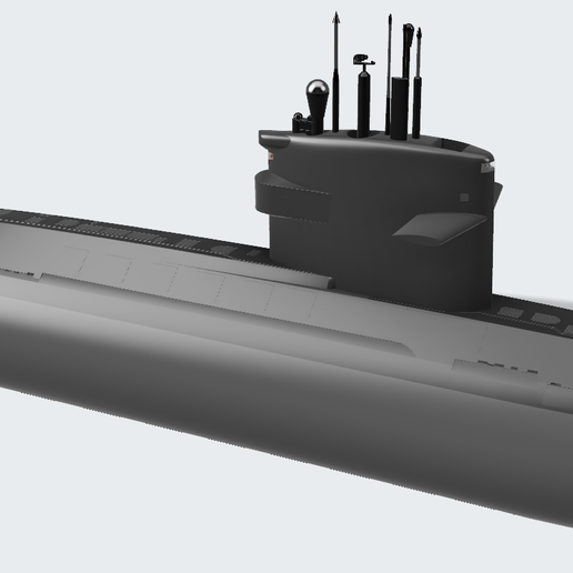 👽 Zwaardvisklasse / Swordfish class Submarine for RC scale 1/50・ 3D ...