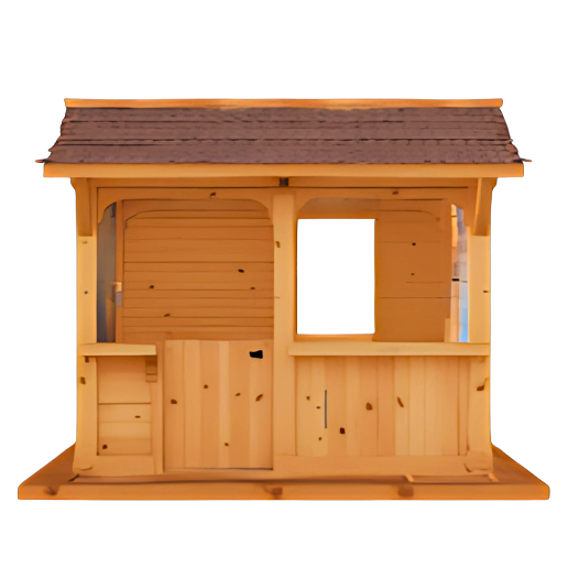 🪵 Rustic Wooden Booth・ STL File for 3D printing・Cults