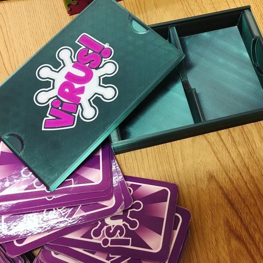 📦 VIRUS BOARD GAME BOX・ STL File for 3D printing・Cults