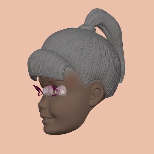 STL file Cabezon 3D de Barbie, Cabeza de barbie usable 🎨 ・3D print ...