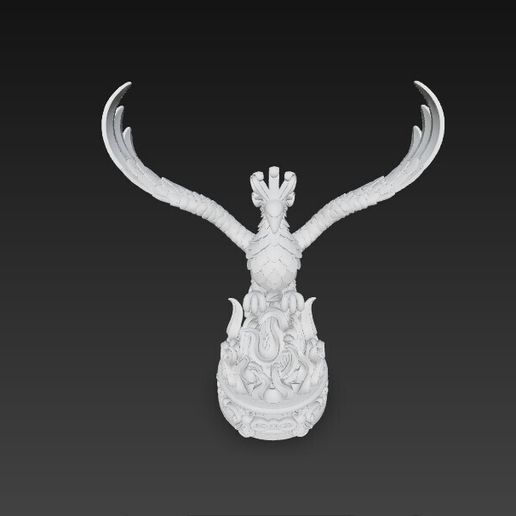 🦅 3D Printable Rising Phoenix Statue – Mythological Symbol・ STL File ...