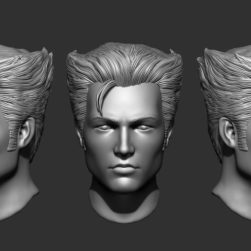 ♂️ 44- Male hair collection ZTL+OBJ+STL VOL-2・ 3D File for 3D printing ...