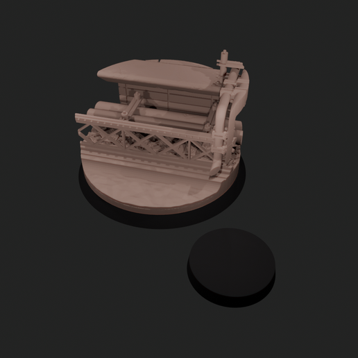 🪜 Industrial fringe character base - 60mm・Free STL File for 3D printing ...