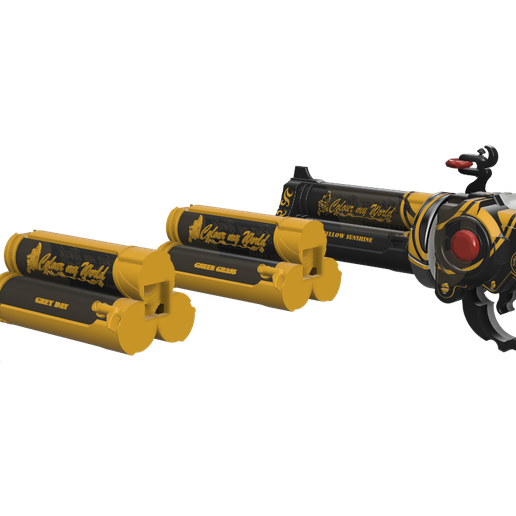 🗺️ Bayonetta Colour my world guns・ 3D File for 3D printing・Cults