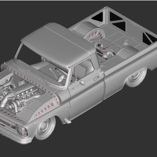 🚗 Chvey C-10 V8 Performance 1972・ STL File for 3D printing・Cults