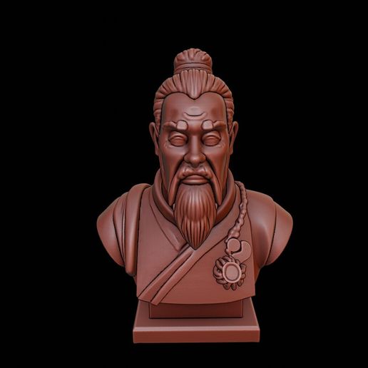 ☀️ Sun Tzu Bust・Arquivo 3D para Impressão 3D・Cults