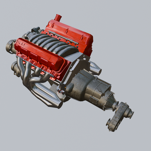 🤓 V8 LS3 Engine Kit For Corvette and Camaro SS・ STL File for 3D ...