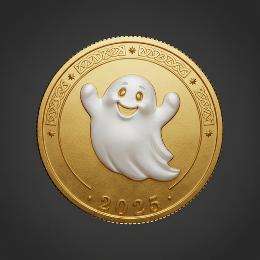 👻 Ghost 2 Coin/ Medal・Free STL File for 3D printing・Cults